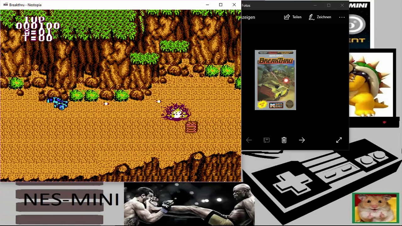 BreakThru 1986 nes mini Gameplay - YouTube