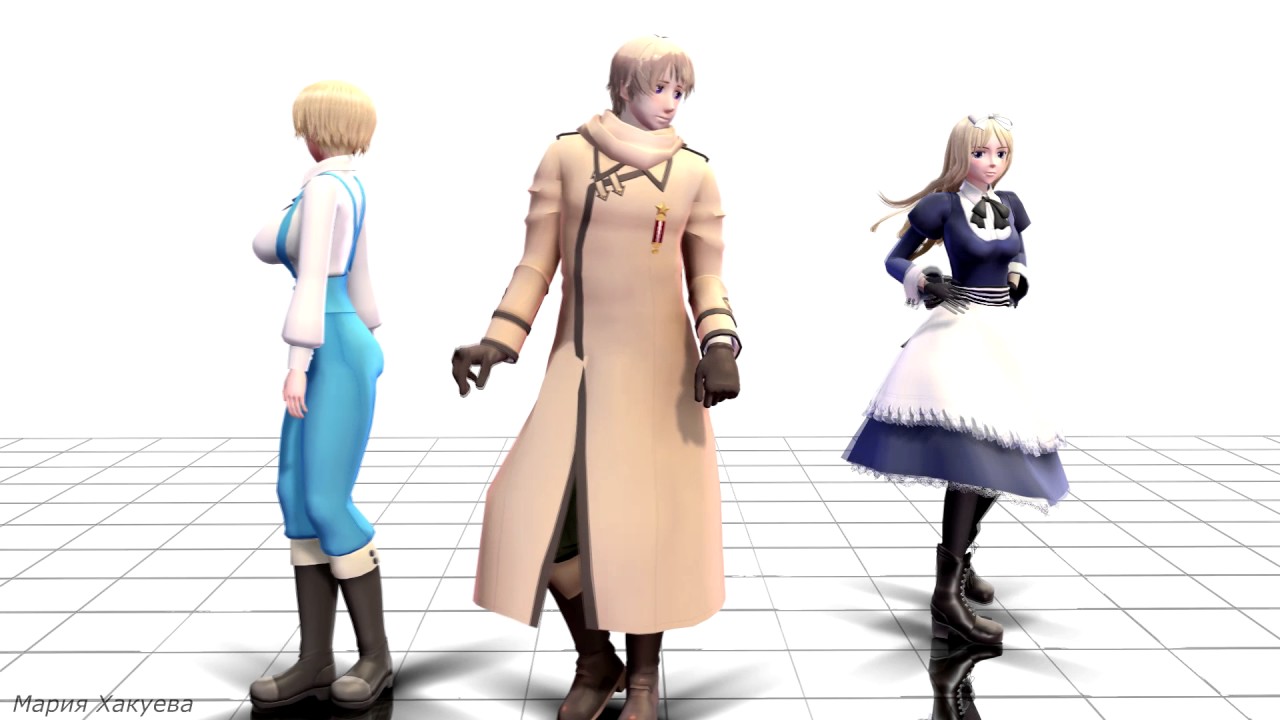 【APヘタリアMMD】ECHO(Russia, Ukraine, Belarus)+Camera DL - YouTube