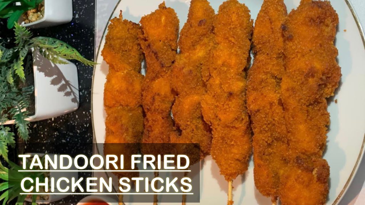 Tandoori Fried Chicken Sticks Recipe | By Naz Channel | Tandoori Fried ...