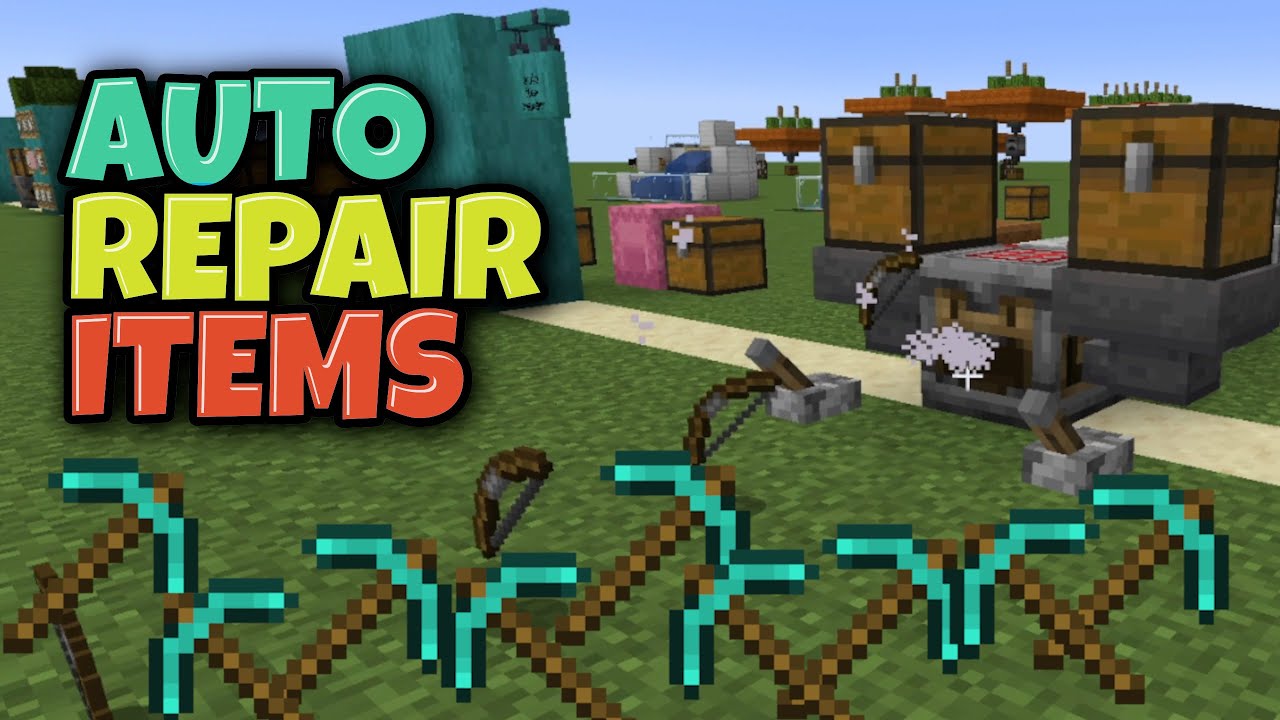 ⛏️AUTO Repair ITEMS Crafter #minecraft - YouTube