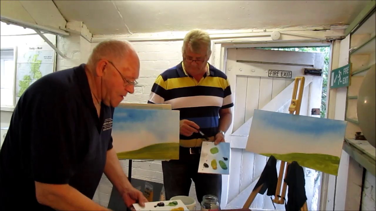 Backscene Painting Demo 1st Aug 2017, Andy Peters Model Railways ...