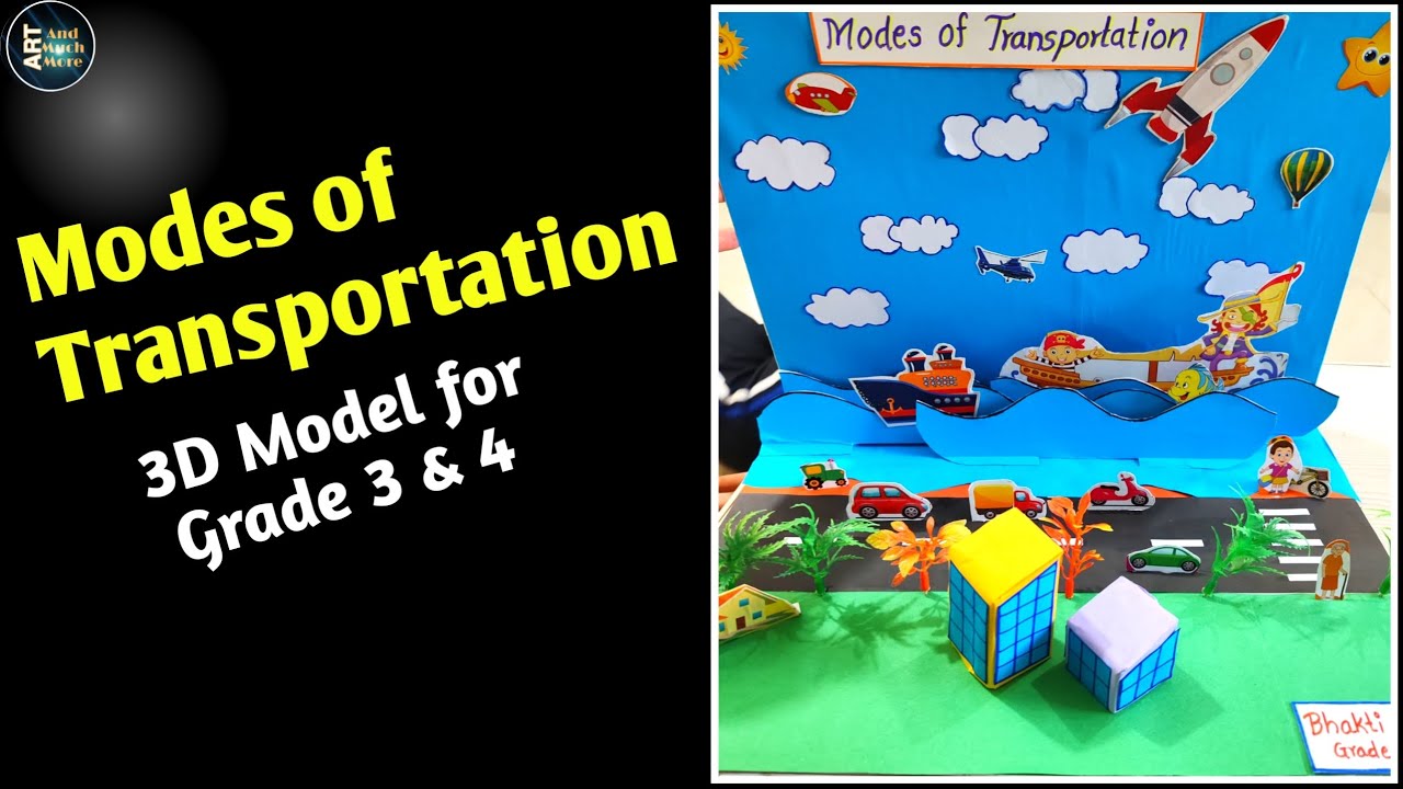Modes of Transportation 3D Model for Grade 3 & 4 - YouTube