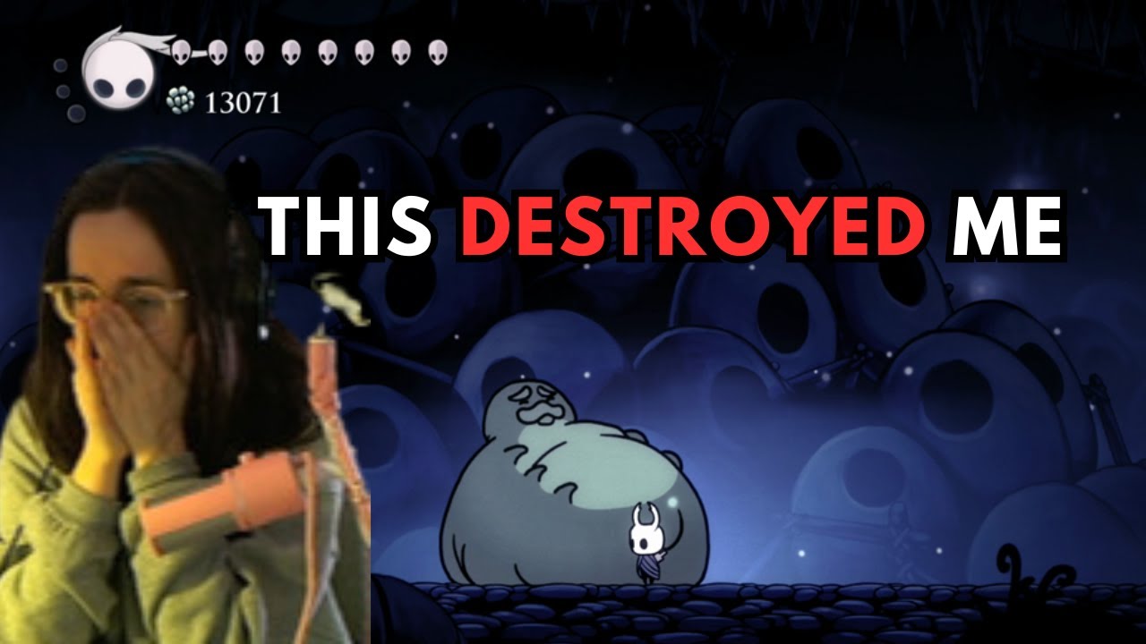 the SADDEST streamer reaction to grubfather secret in hollow knight ...