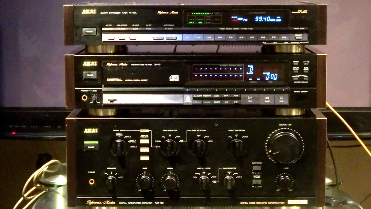 Akai am-93 Akai cd-73 Akai at-93l review on canton karat 709 DC - YouTube