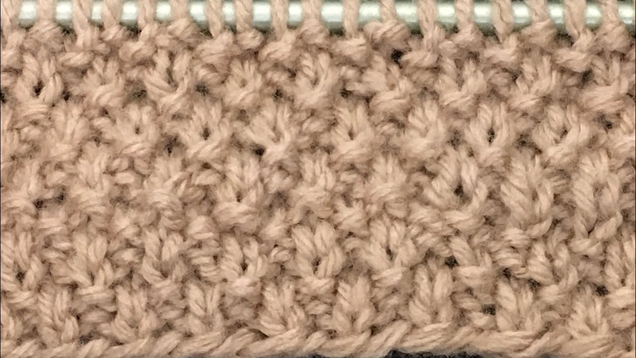 Knitting DOUBLE SEED STITCH; knitting for absolute Beginners - YouTube
