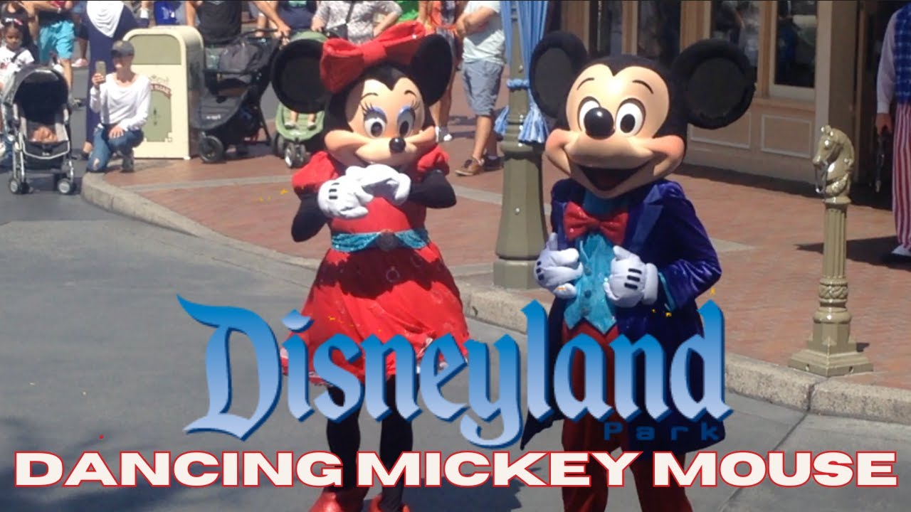 Amazing Fun at Disneyland with Dancing Mickey and Minnie! - YouTube