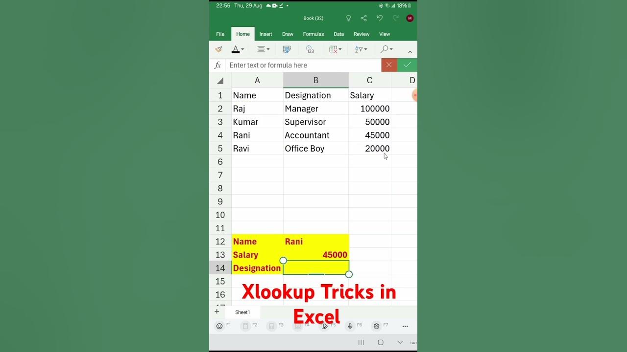 Xlookup Tricks In Excel Shorts Microsoftoffice Nicecomputertutorial Youtube