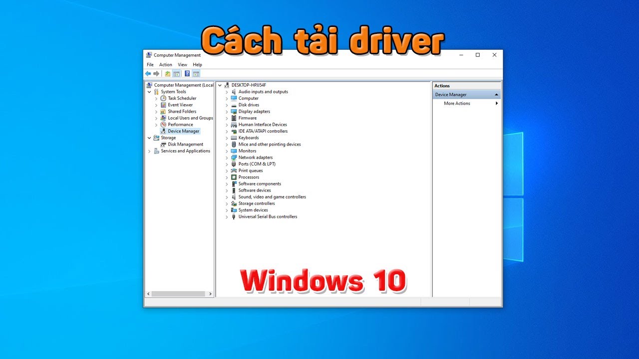 Cách cập nhật driver cho máy tính windows 10 - cách tải driver win 10 ...