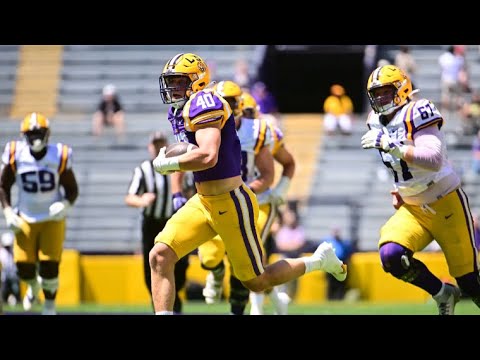 LSU Football SPRING GAME Postgame: JAYDEN DANIELS & GARRETT NUSSMEIER ...