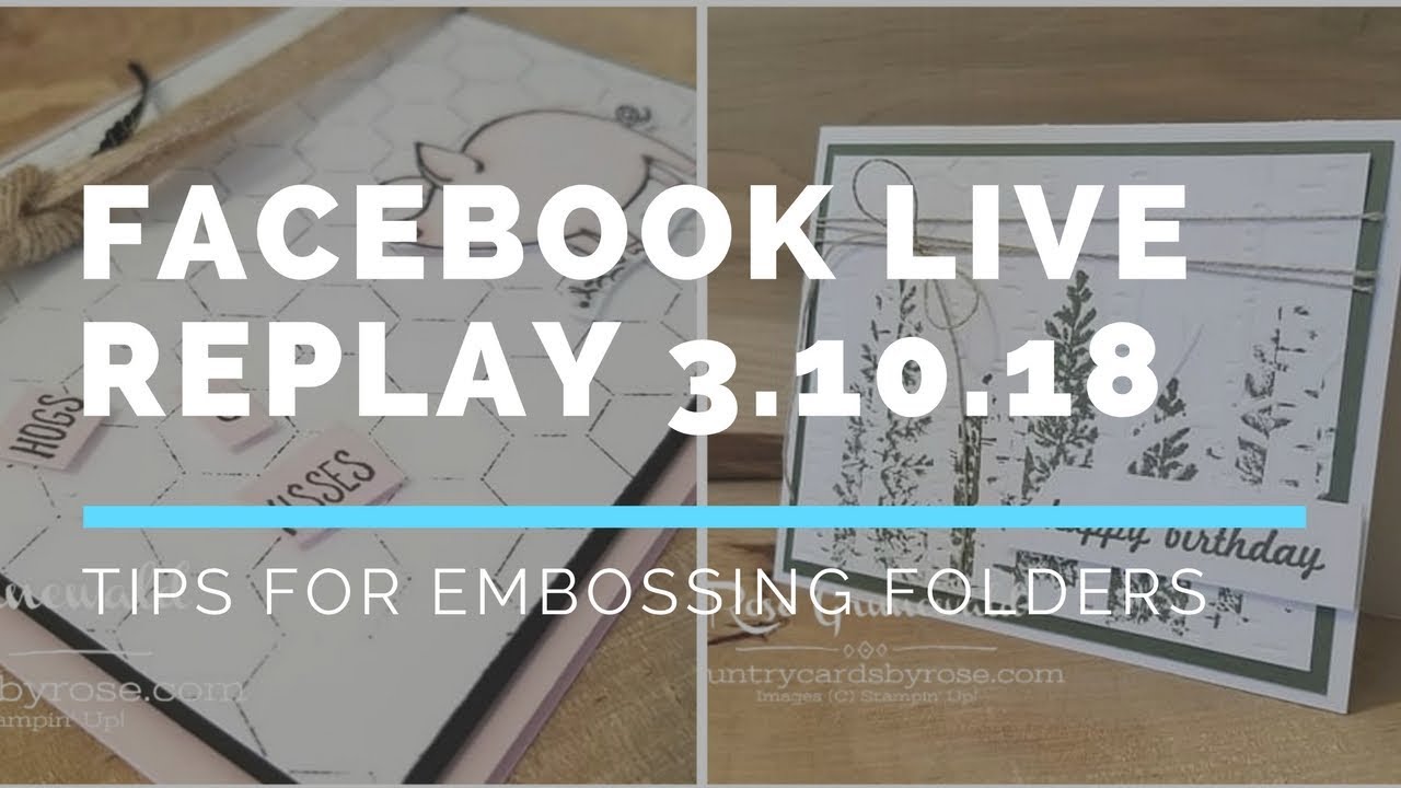 Replay of Facebook Live from 3/11/18 - YouTube