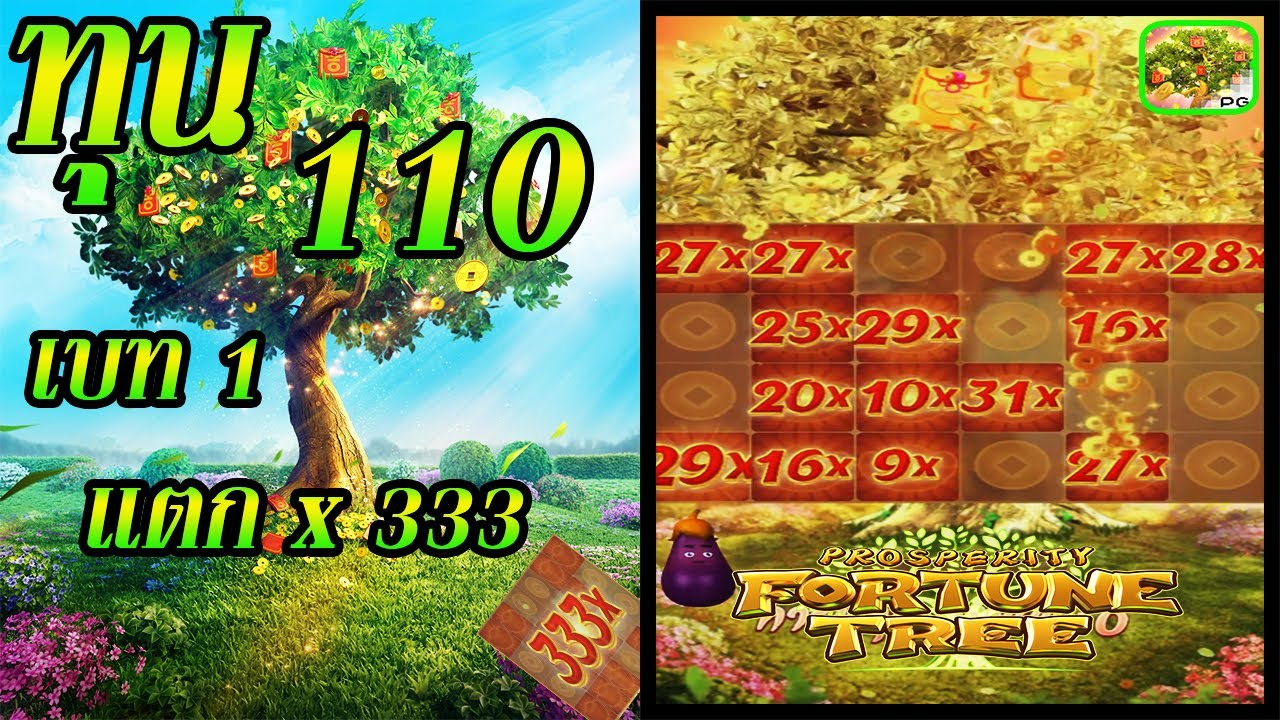 สล็อตPG : Prosperity Fortune Tree ทุน 110 เบท 1 บาท ฟรีเกมส์ คูณ 333 ...