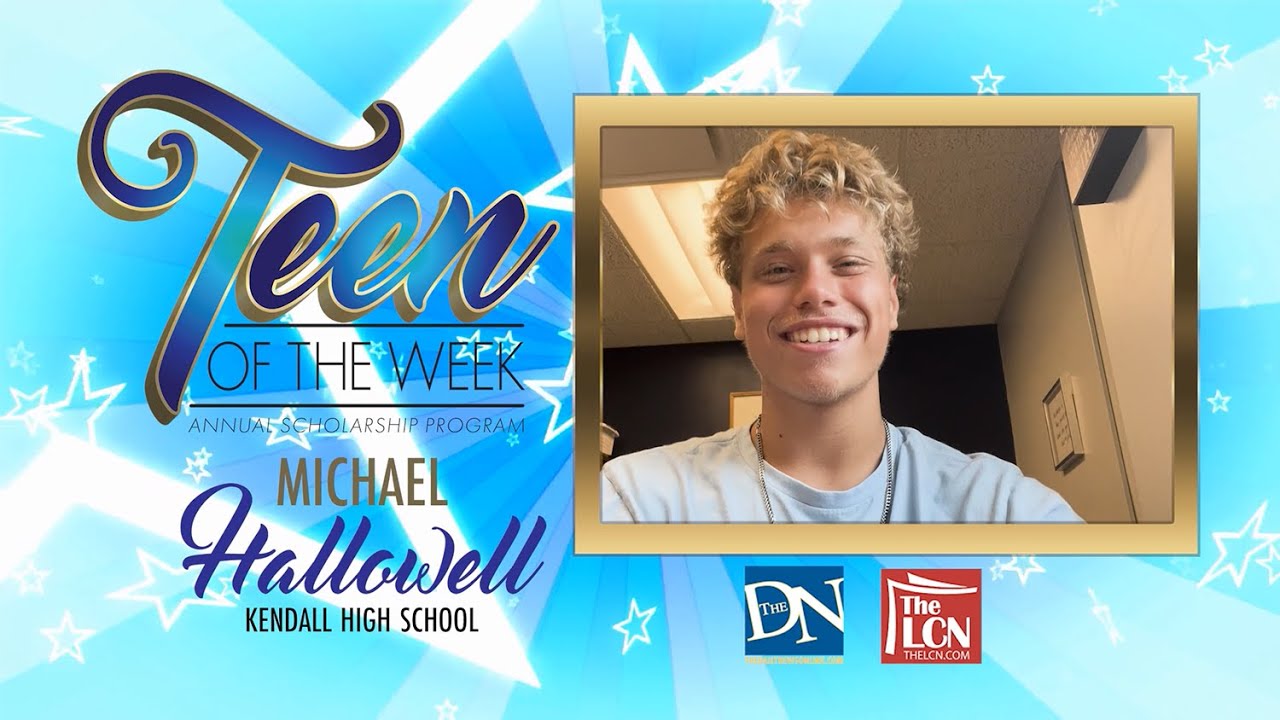 Teen of the Week — 101824 — Michael Hallowell (Kendall) - YouTube