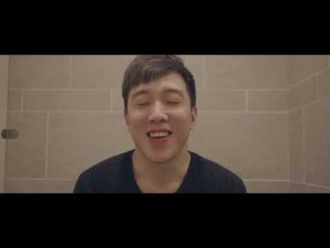 Asian guy tries to poop silently so as not to be discovered