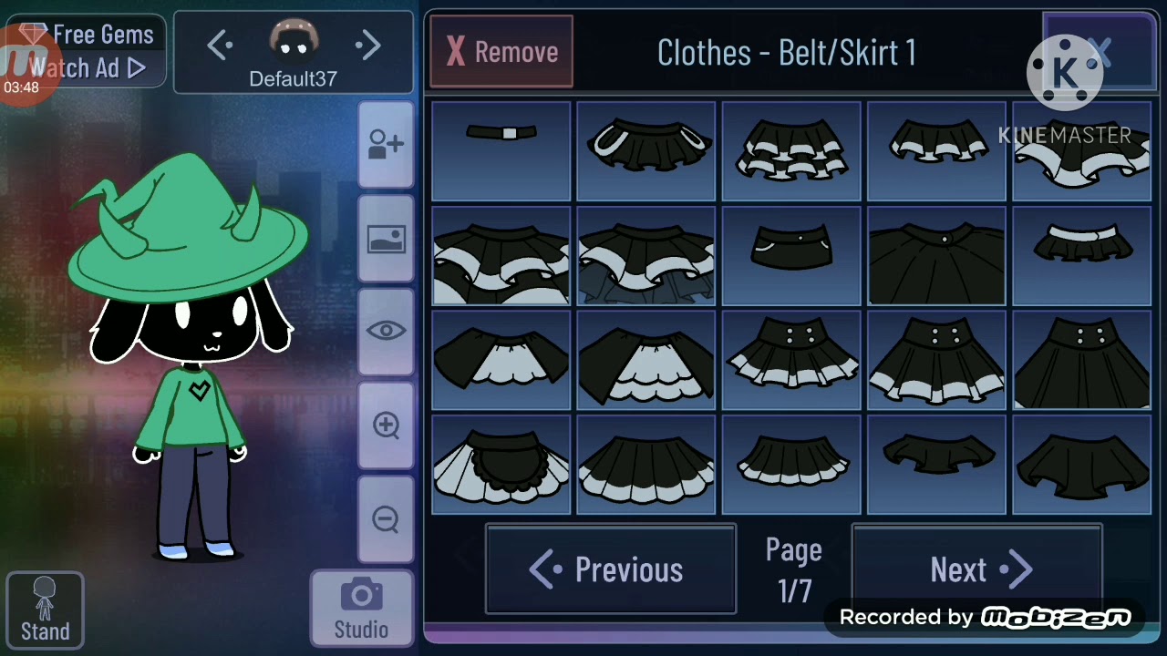 How to make ralsei in gacha club - YouTube