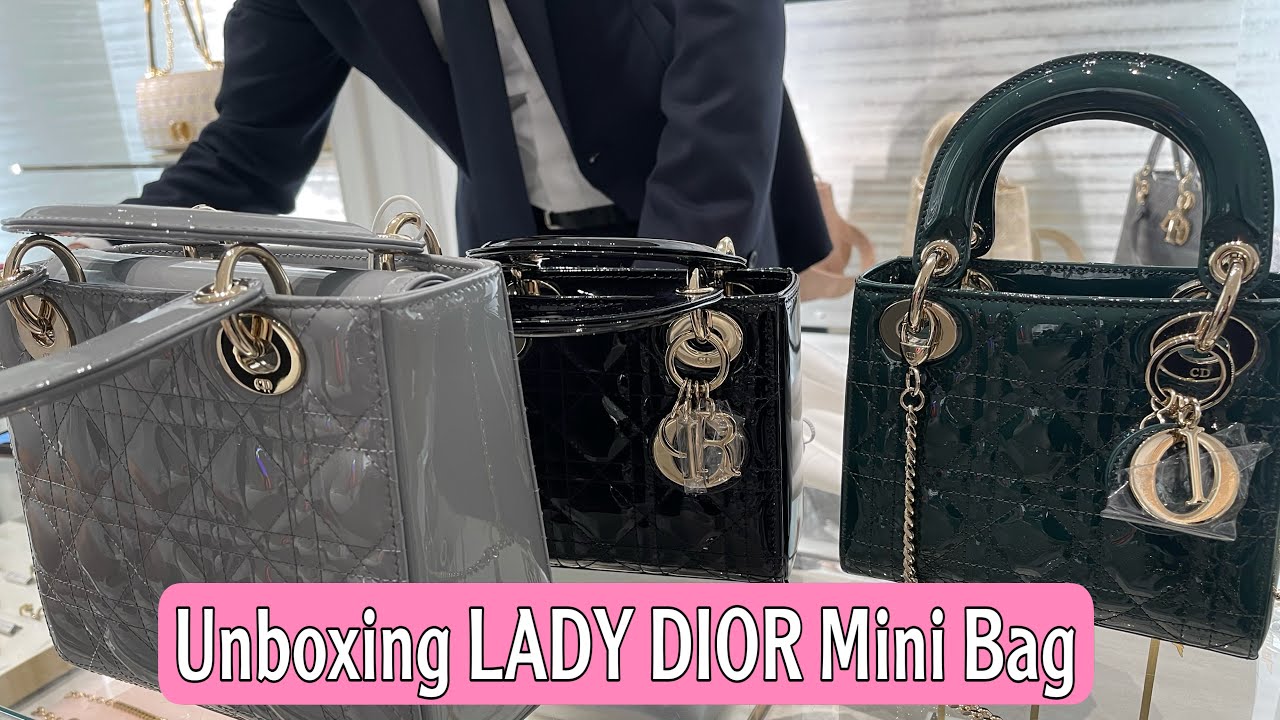 UNBOXING a Cute LADY DIOR MINI BAG ️ - YouTube