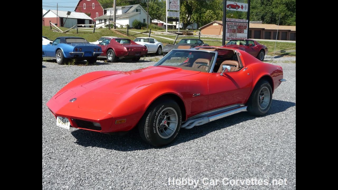 1973 Mille Miglia Red Corvette T Top Stingray For Sale - YouTube