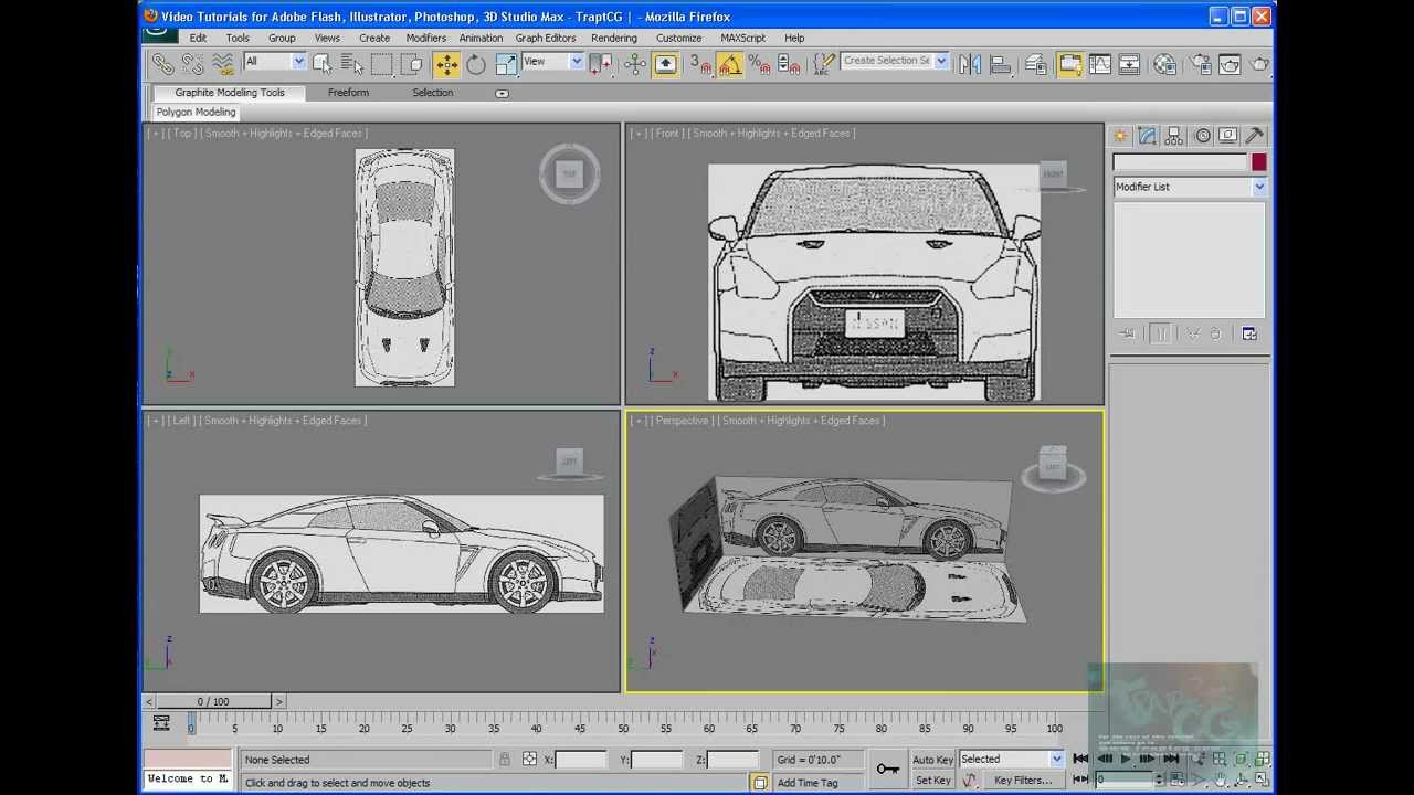 Autodesk 3ds max 2010 - modelowanie samochodu - Car Modeling part2 ...