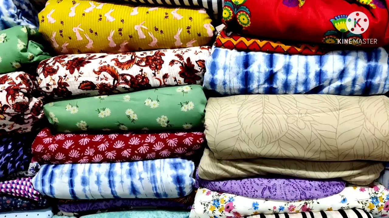 Wholesale Fabric market #killo se kapda #delhi kapda market #okhla ...
