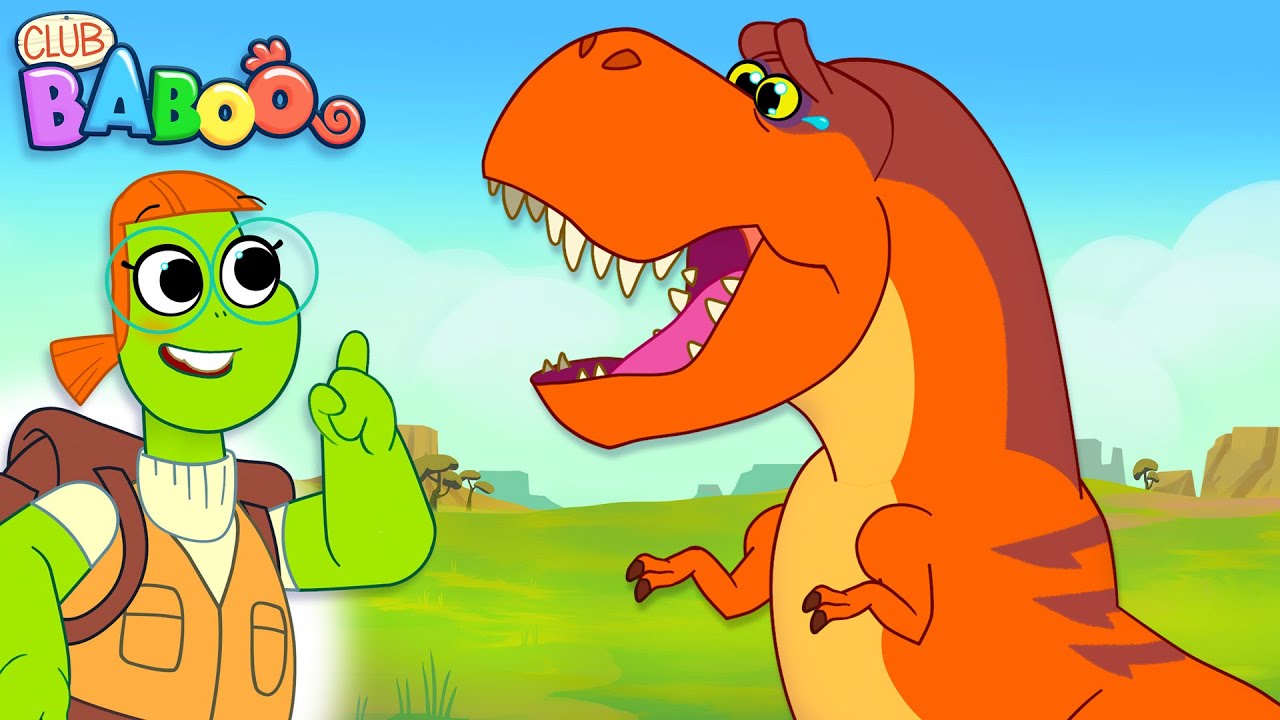 Was the T-Rex scared of a Triceratops? Learn DINOSAURS with Club Baboo ...