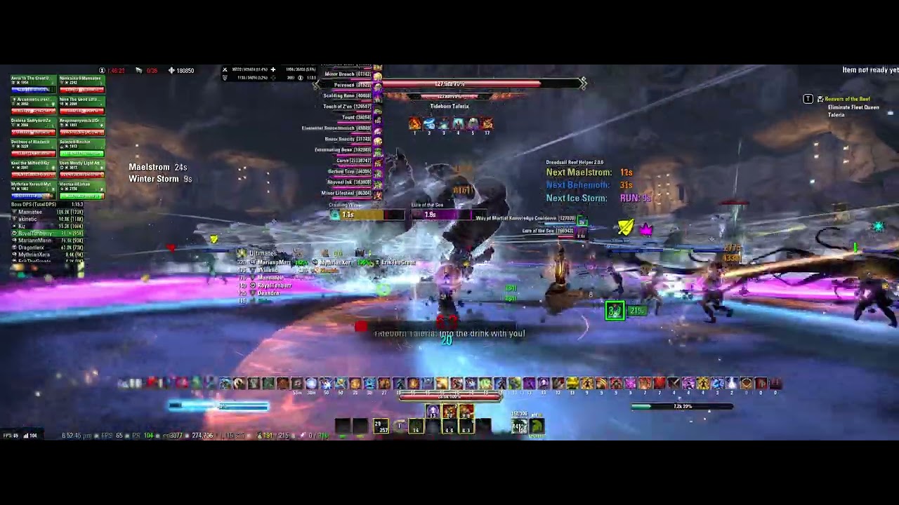 ESO - Dreadsail Reef - Dodging Wave and Breaking Matron when both ...