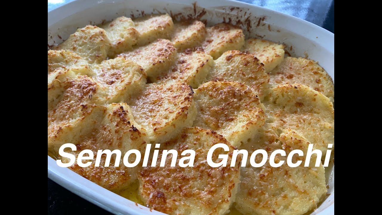 Italian Semolina Gnocchi Recipe - YouTube