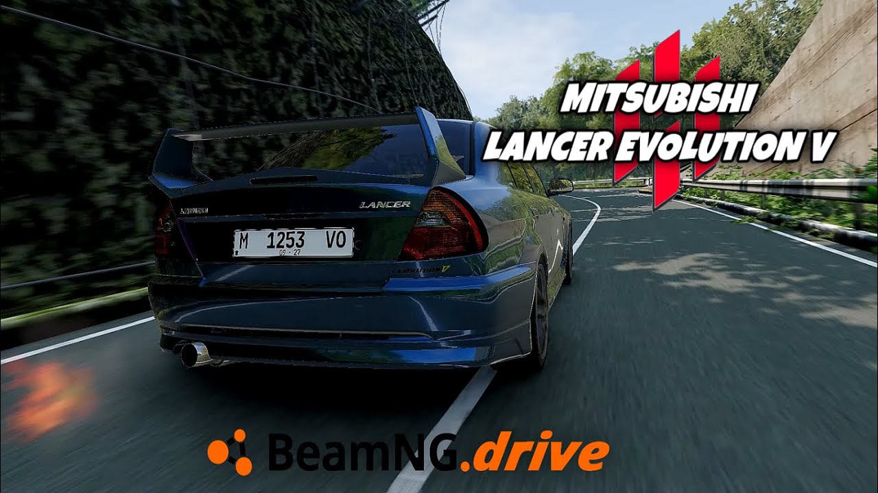 Lancer Evolution V CRASH #BeamNGTuner - YouTube