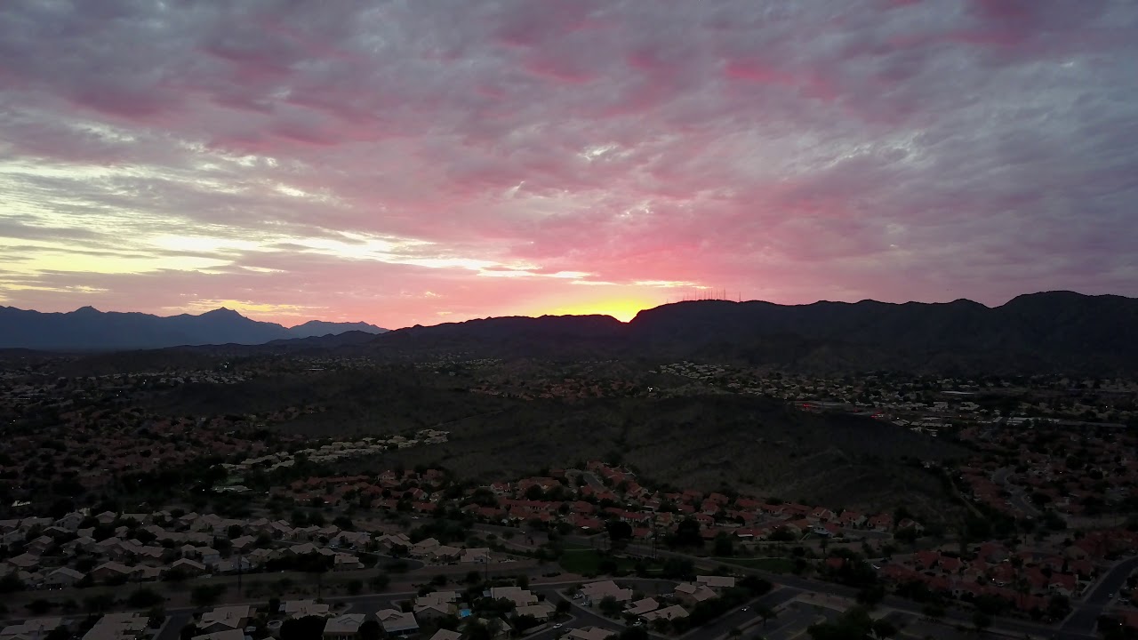 Sunset Time Lapse over Ahwatukee Arizona - 2017-08-20 60sec - YouTube