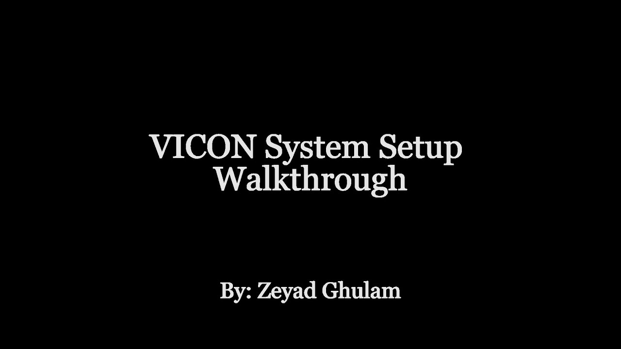 VICON System Walkthrough | University of Guelph Biomechanics Lab - YouTube