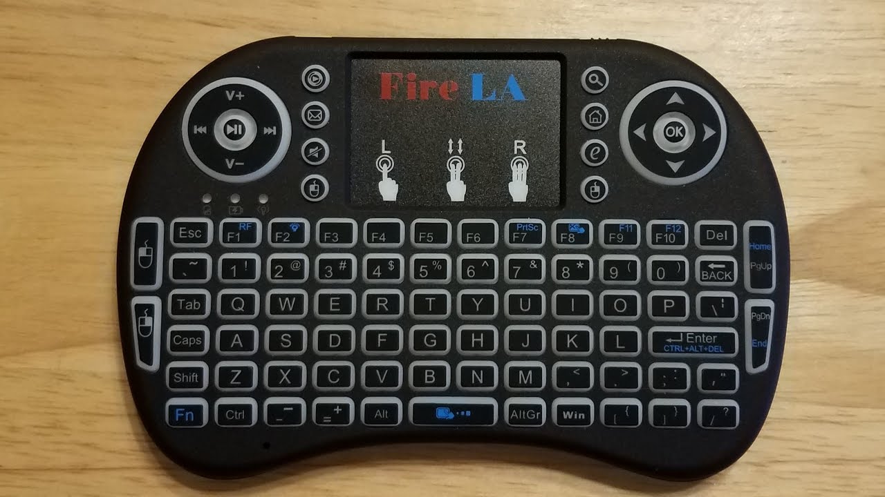 Fire La WiFi mini backlight keyboard review Model MWK08 (Backlit) - YouTube
