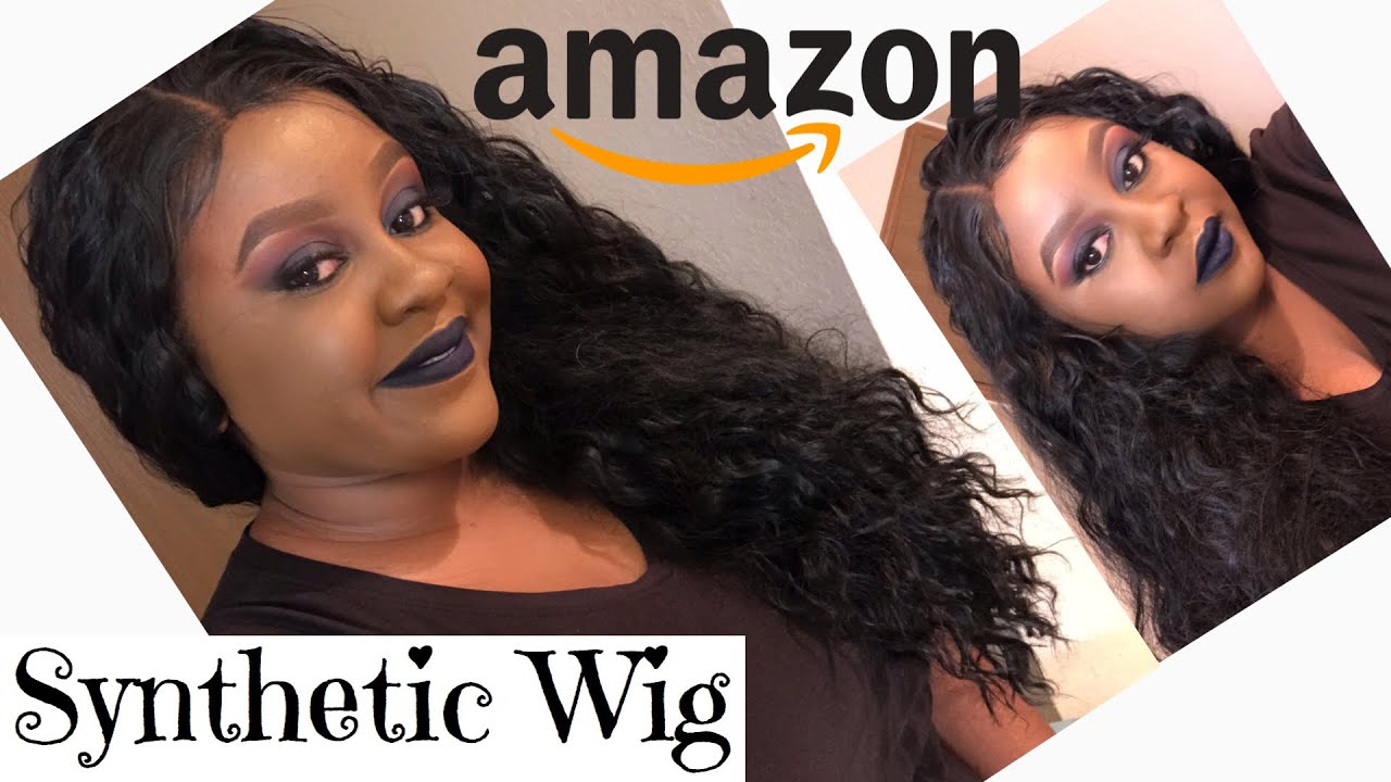 HOW TO SLAY SYNTHETIC WIG | AMAZON SYNTHETIC WIG - YouTube