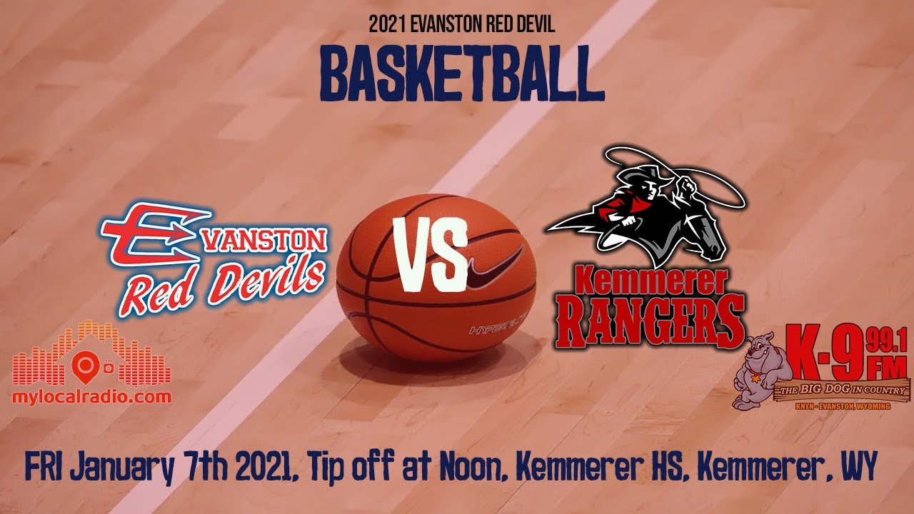 BOYS BASKETBALL: EVANSTON @ KEMMERER - YouTube
