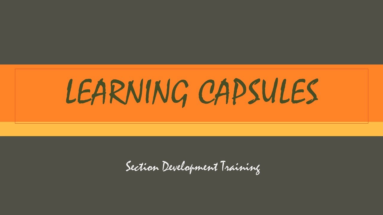 learning capsules - YouTube