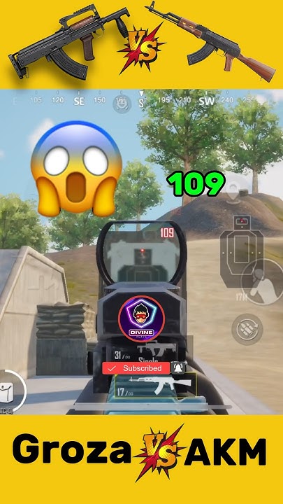 GROZA Vs AKM | wait For End #subscribe #comparison #pubg #bgmi #shorts #pubgmobile - YouTube