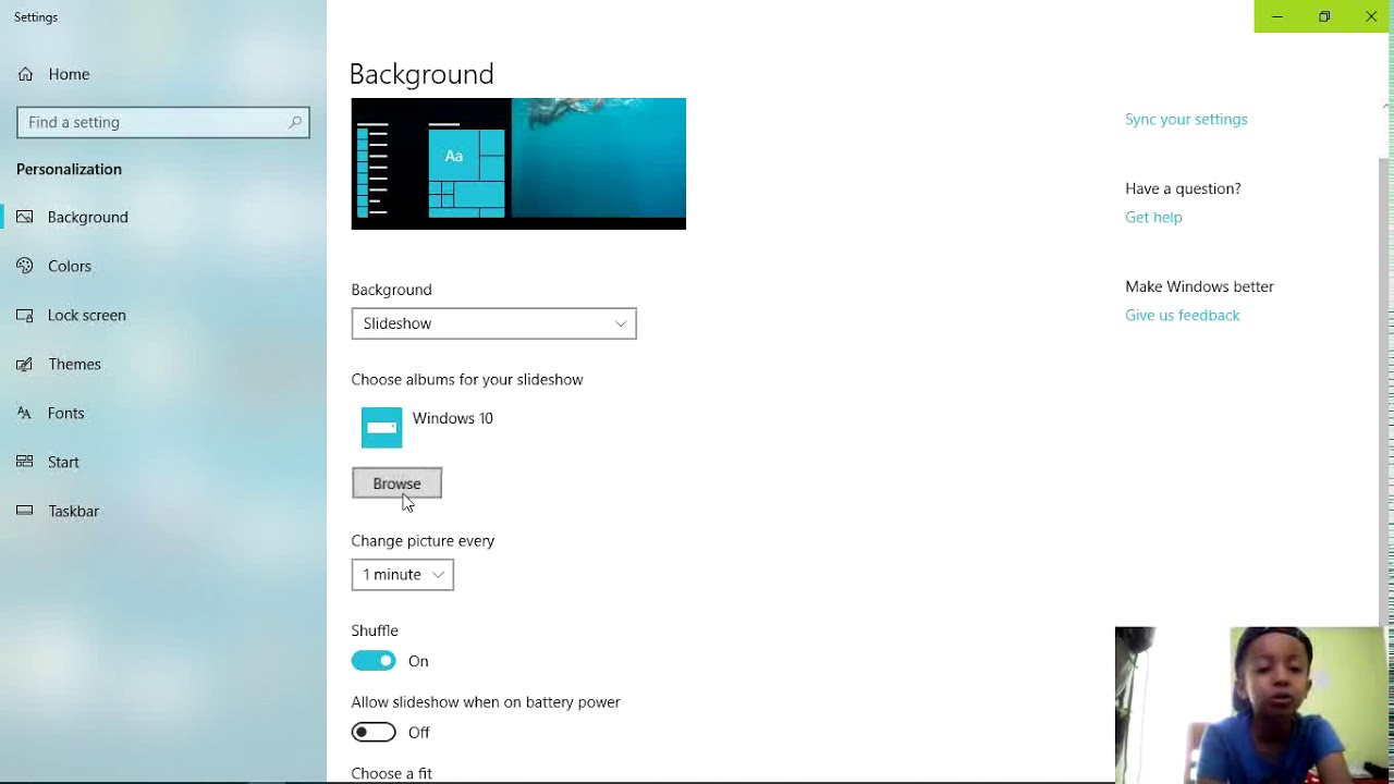 How to change the desktop back ground on your PC - YouTube
