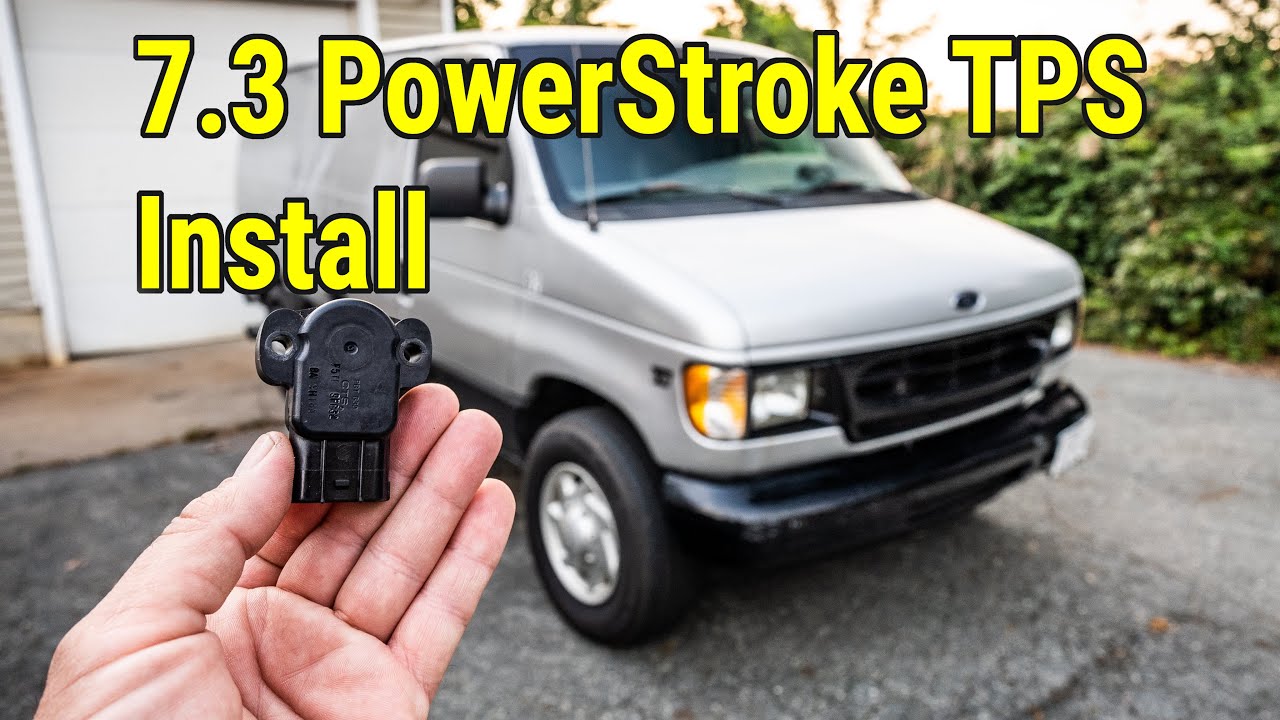 7.3 Power Stroke TPS install / replacement - YouTube