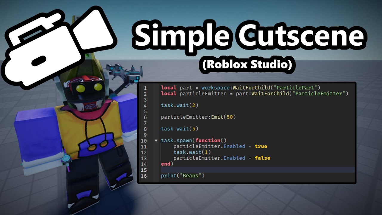 HOW to create a SIMPLE cutscene in ROBLOX STUDIO - YouTube