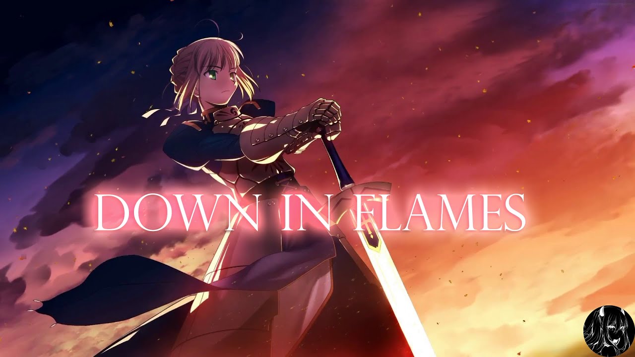 Nightcore - Down In Flames (Lyrics) | Ella Vos - YouTube