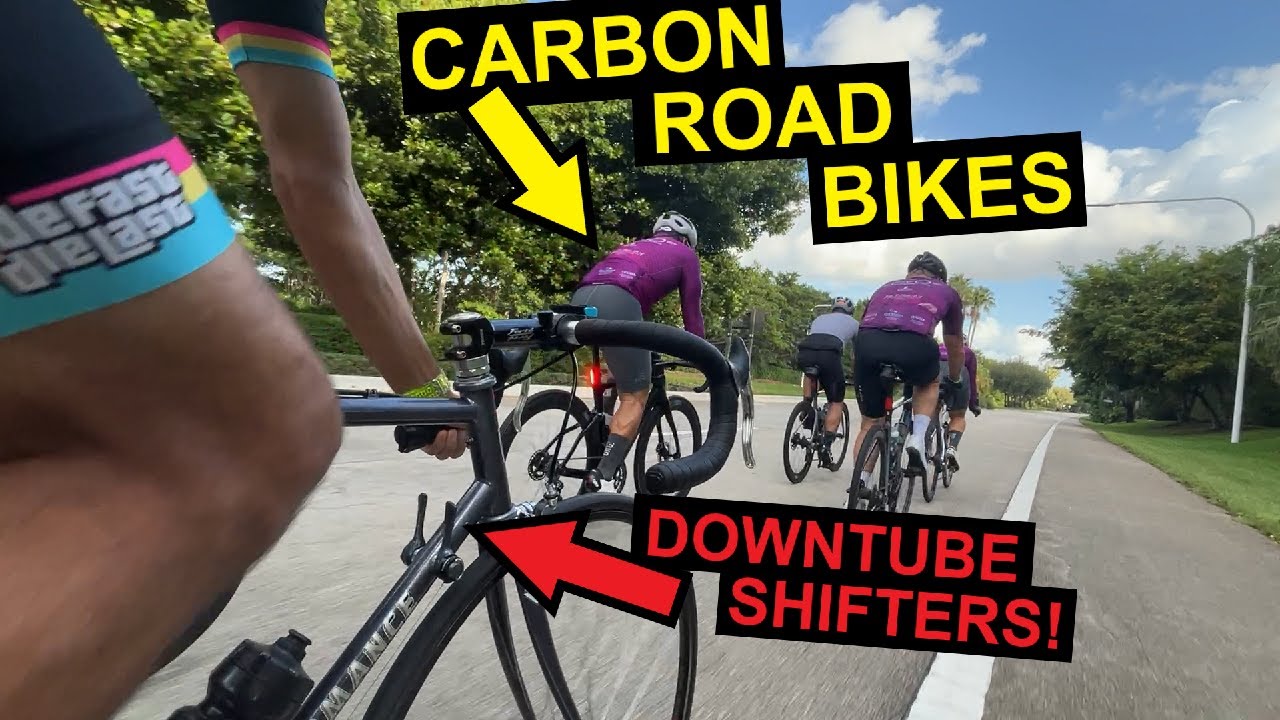 Downtube Shifters in Modern Group Ride! Still Possible with a Vintage ...