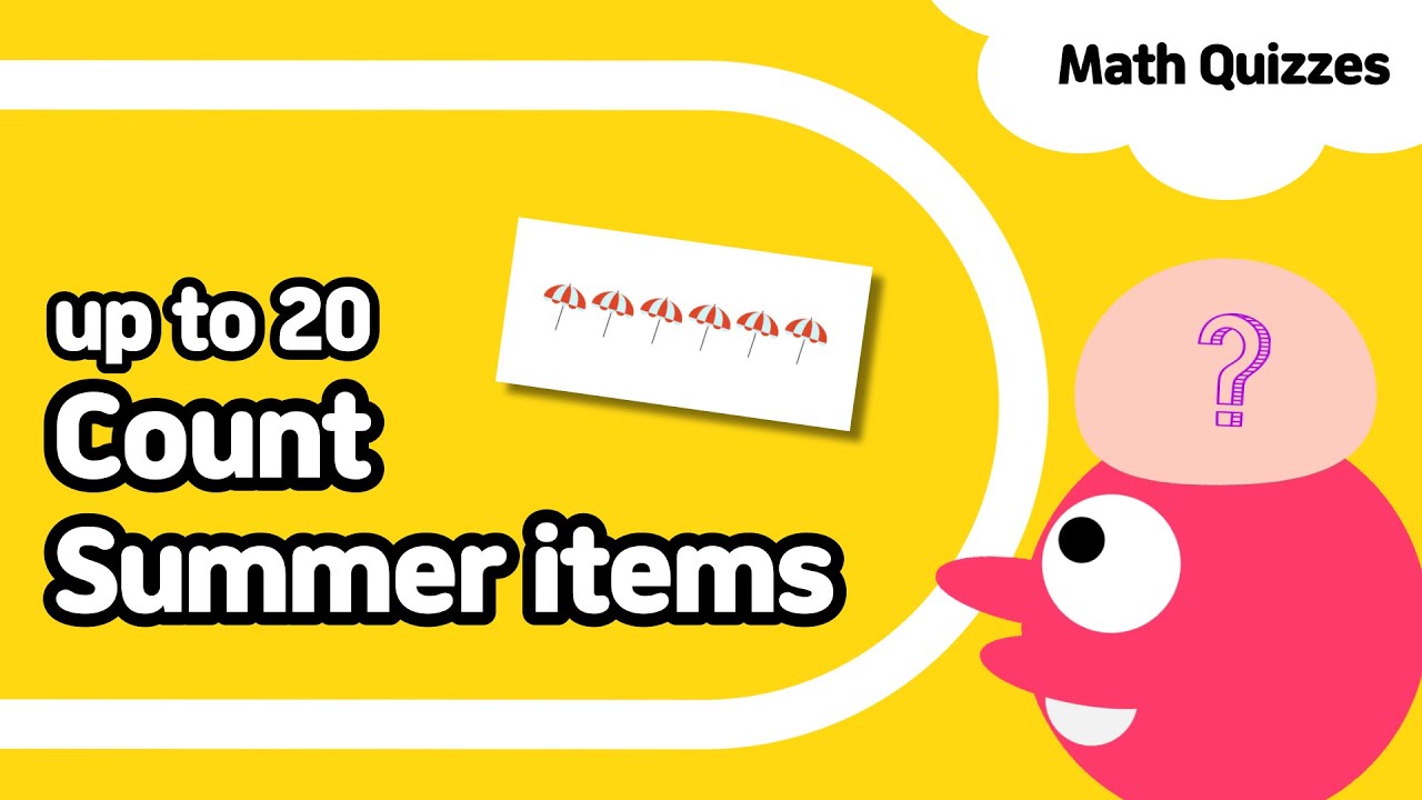 Counting up to 20 #5 | Count summer items | Pre-K & Kindergarten Math ...