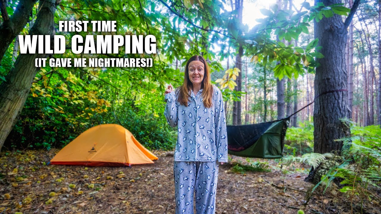 Nightmare first time wild camping in ancient woodland. (Lay flat ...