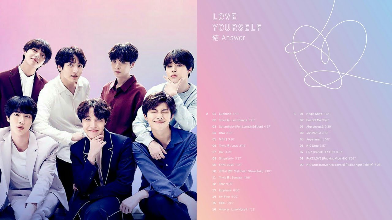 [REVIEW] Album "LOVE YOURSELF: ANSWER" FULL TRACKLIST #BTS - YouTube