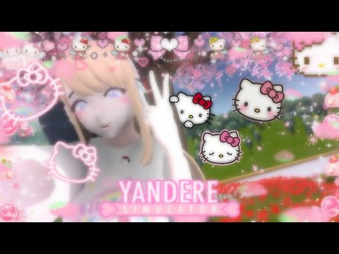 Play as Hello Kitty Outfit!+ Dl- Yandere Simulator - YouTube
