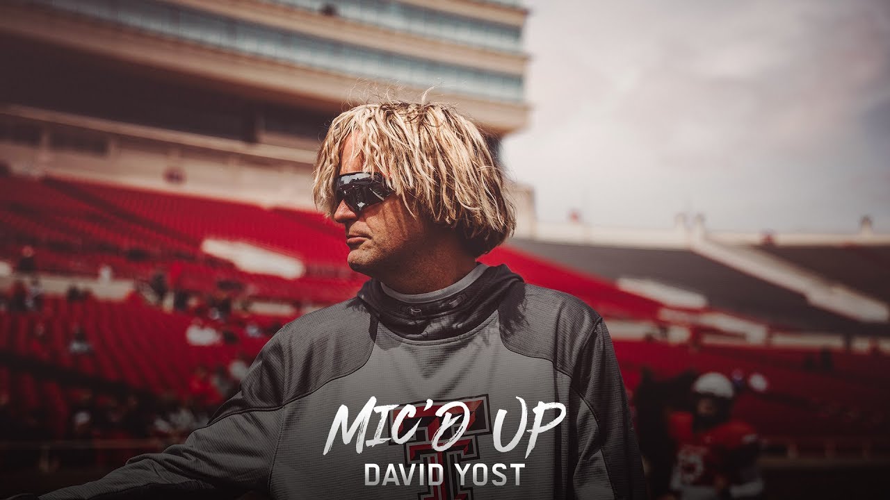 Texas Tech Football: Mic'd Up Coach Yost | 2019 - YouTube