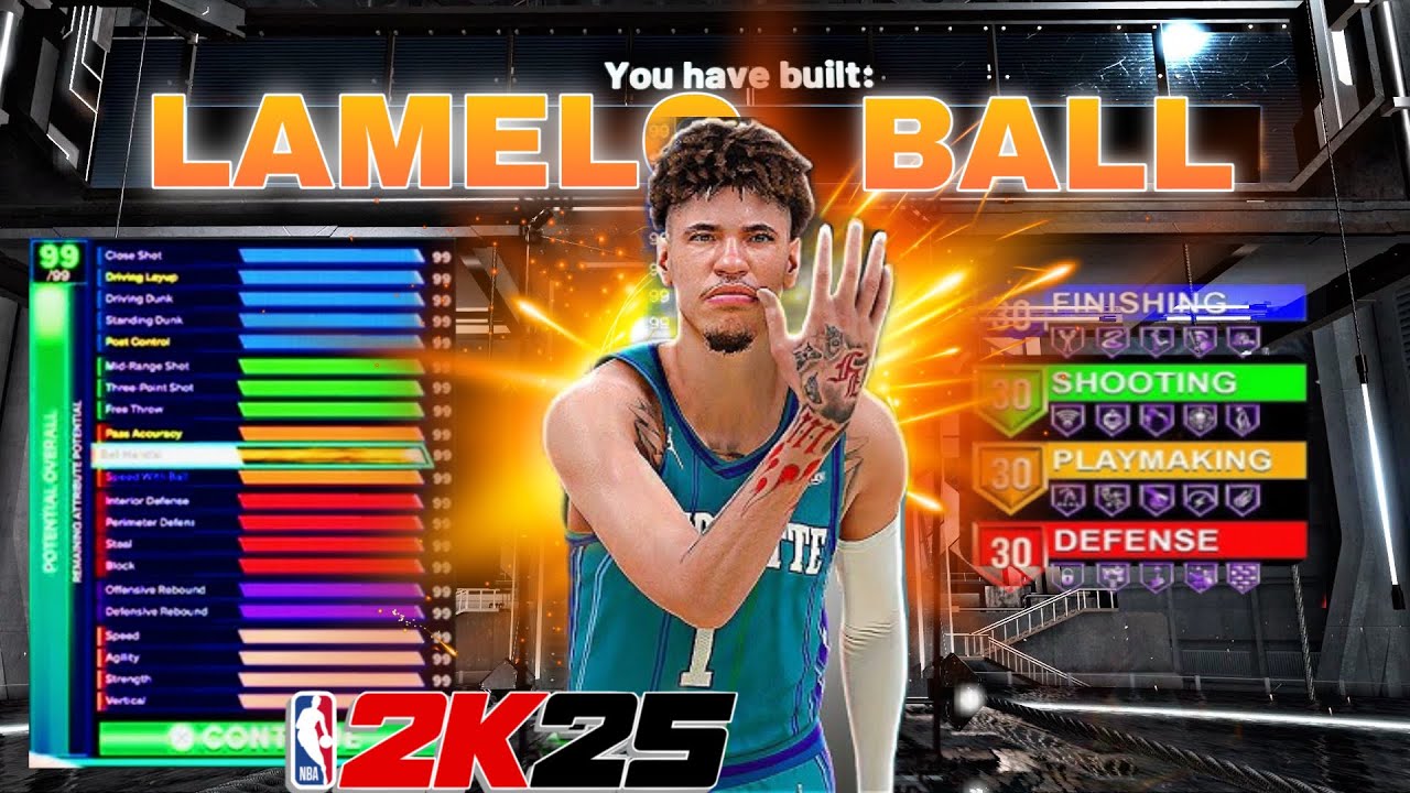 Best Tall Point Guard Build in 2K25 (Lamelo Ball Build 2k25) - YouTube