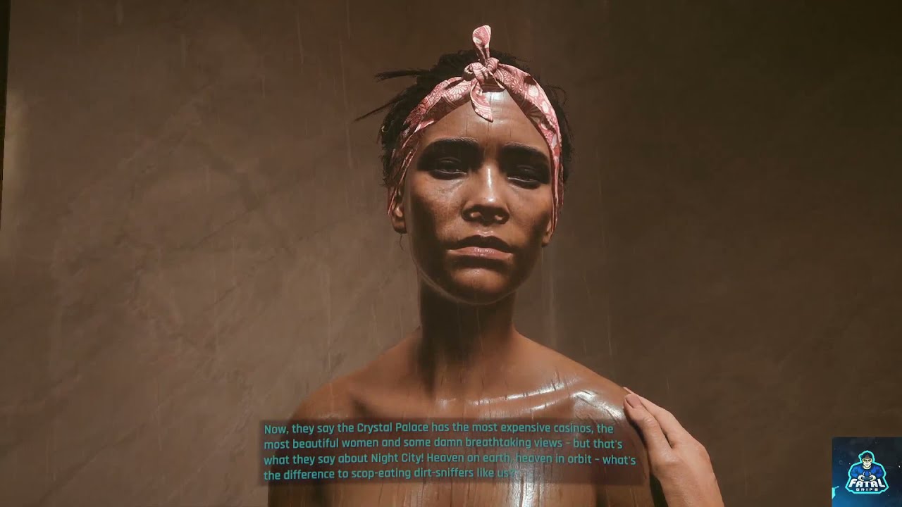 Cyber Punk With Panam in the shower and del jr, tells us regardless he ...