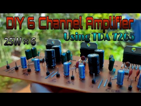 DIY 6 channel audio amplifier - YouTube