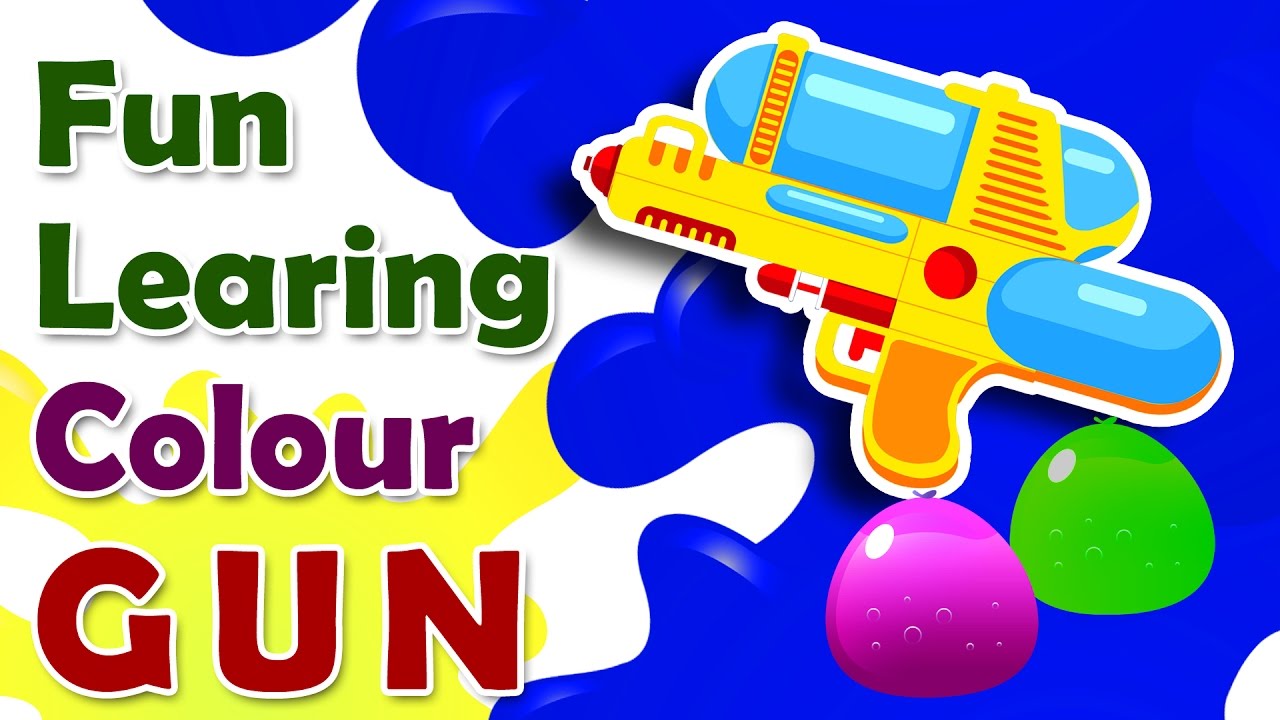 Fun Learning Colours with Colour Gun | Colors Balls Kids Videos ...
