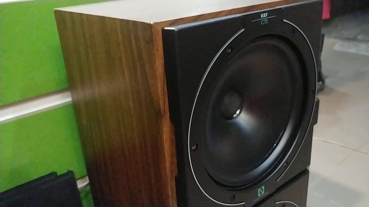 Loa Anh Kef C75 bass 20cm, mid treble đồng trục. Giá 7tr2 - YouTube