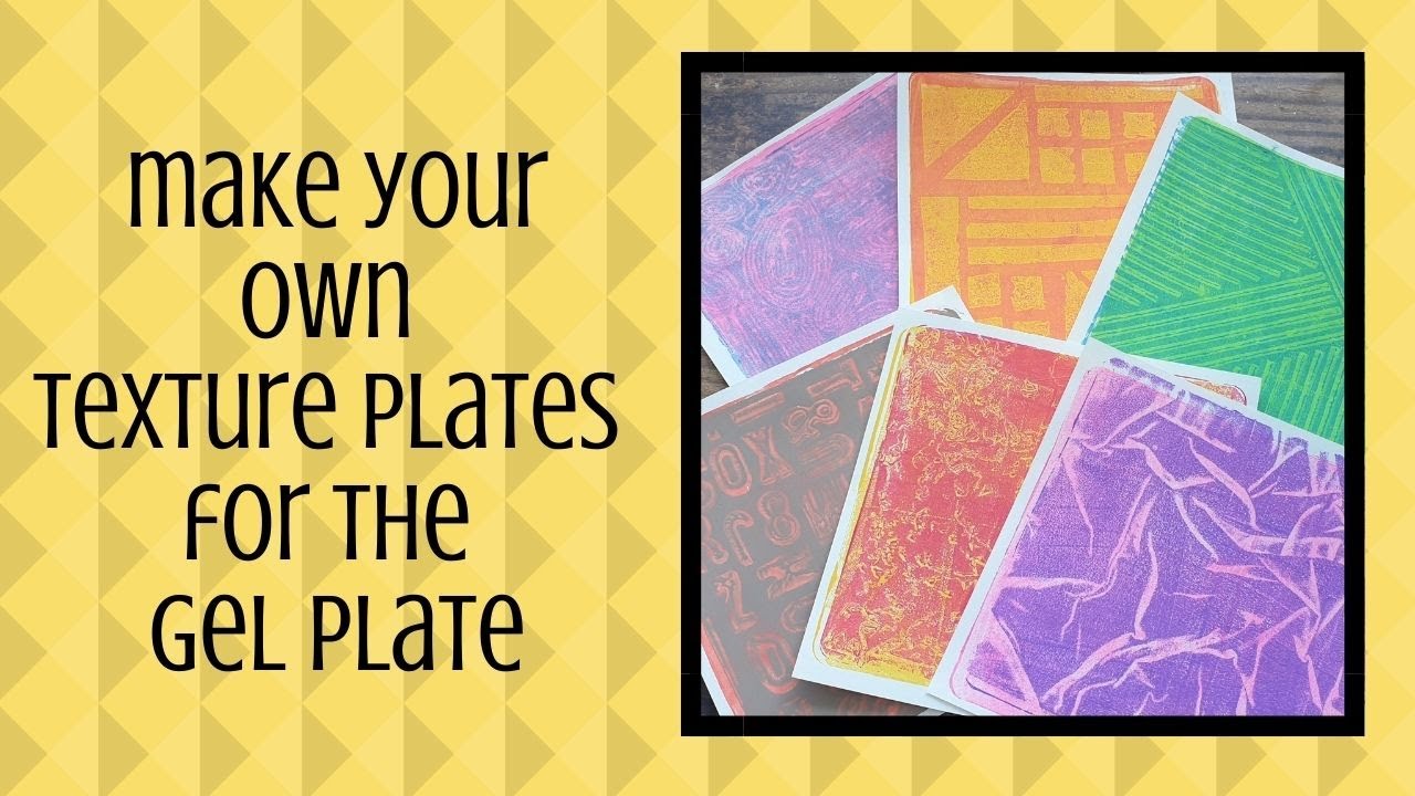 Make your own Texture Plates for the Gel Plate - YouTube