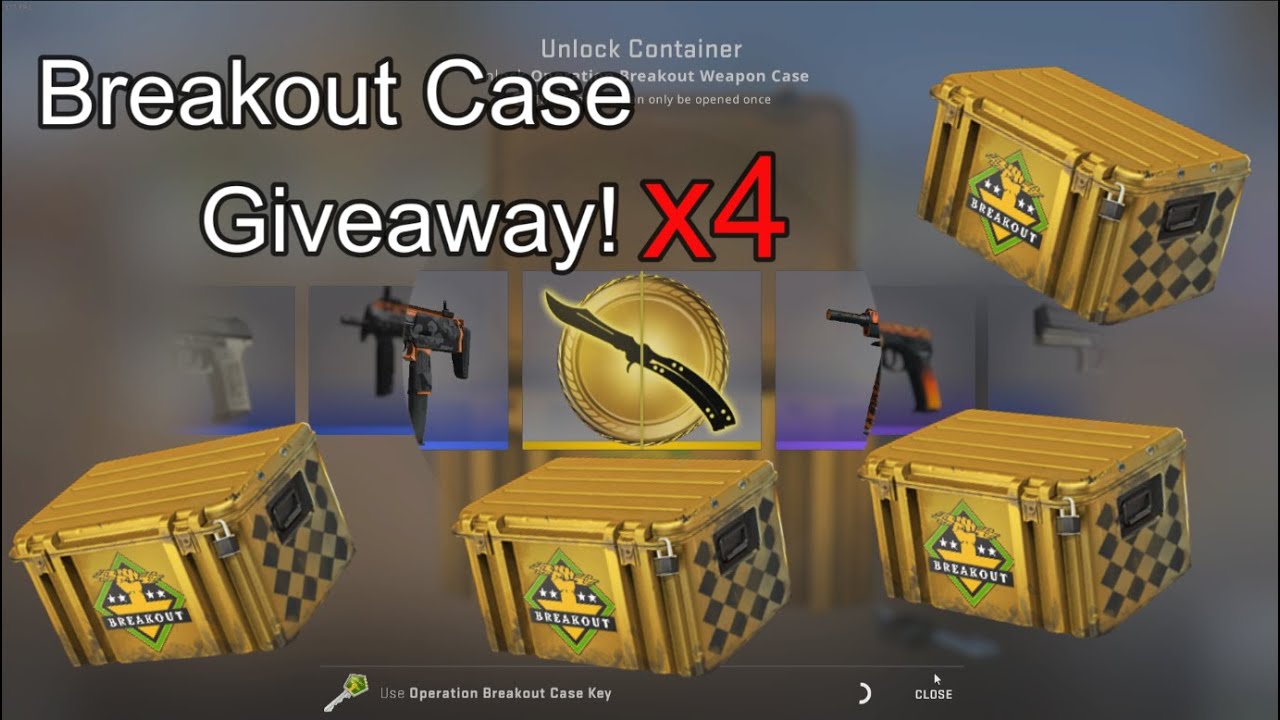 Breakout Case GIVEAWAY x4! CSGO Road To Gold - Part 11! #gaming #csgo # ...